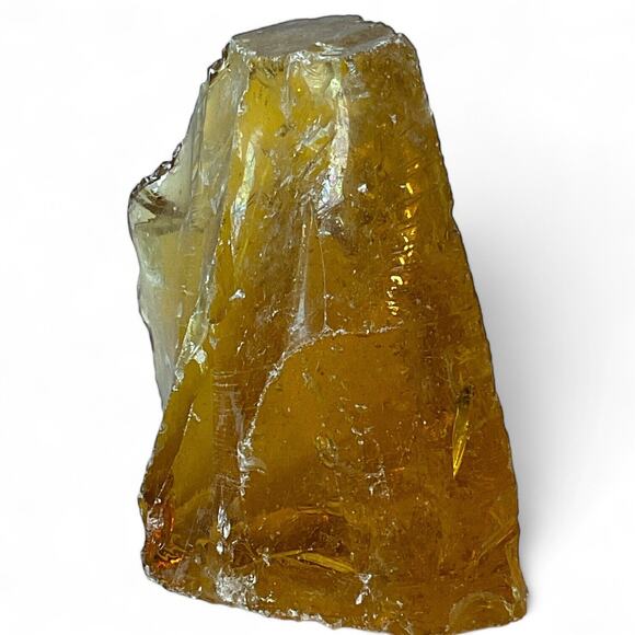 Accents | Amber Art Glass Cullet Translucent Slag Glass Garden Rock ...